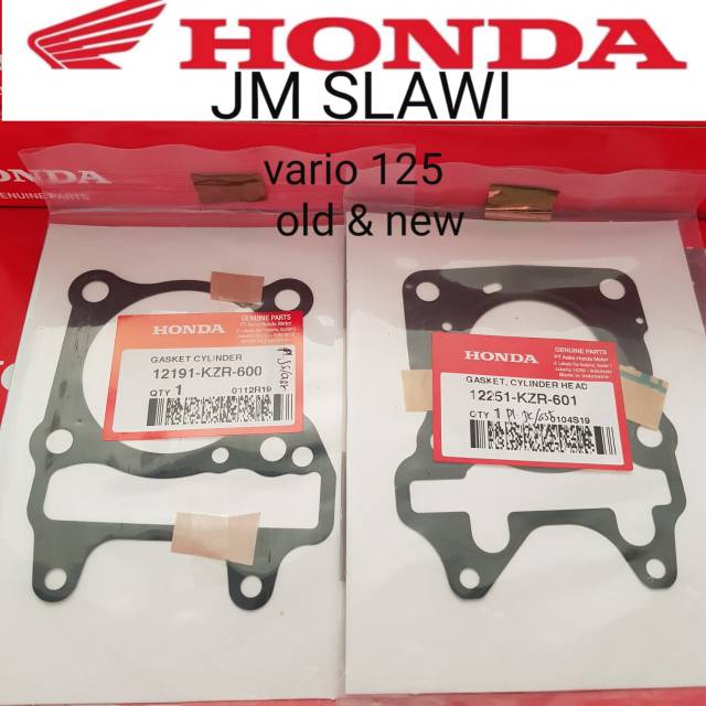 Jual 12191-KZR-600,12251-KZR-601 Gasket cylinder head gasket cylinder block vario 125 ori ahm ...