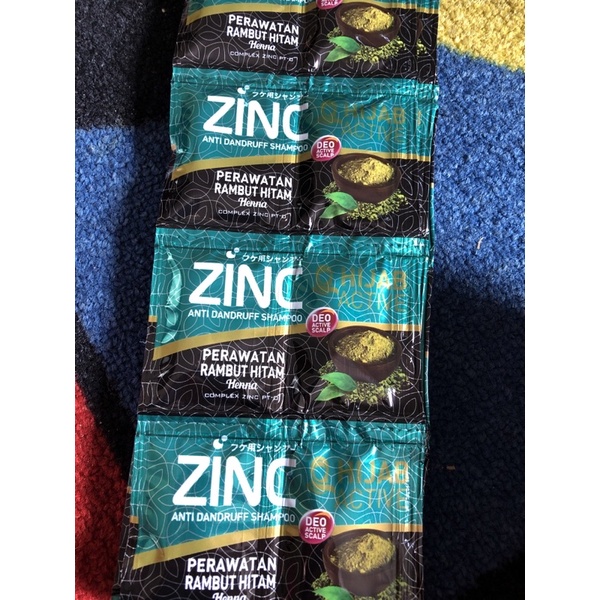 Jual ZINC Shampoo 1 renteng isi 12 sachet | Shopee Indonesia