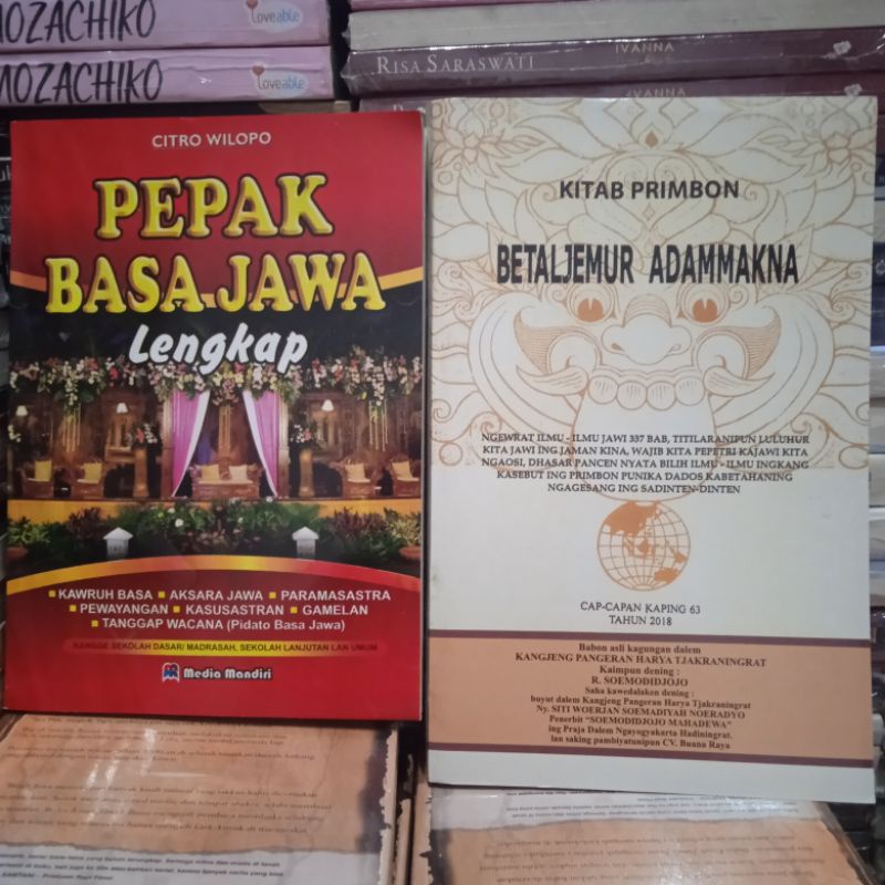 Jual PAKET 2 BUKU KITAB PRIMBON BETALJEMUR ADAMMAKNA DAN PEPAK BASA ...