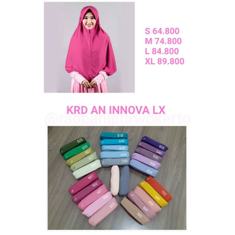 Jual JILBAB RABBANI INSTAN INNOVA LX WARNA ( PITA TERTUTUP ) | Shopee Indonesia