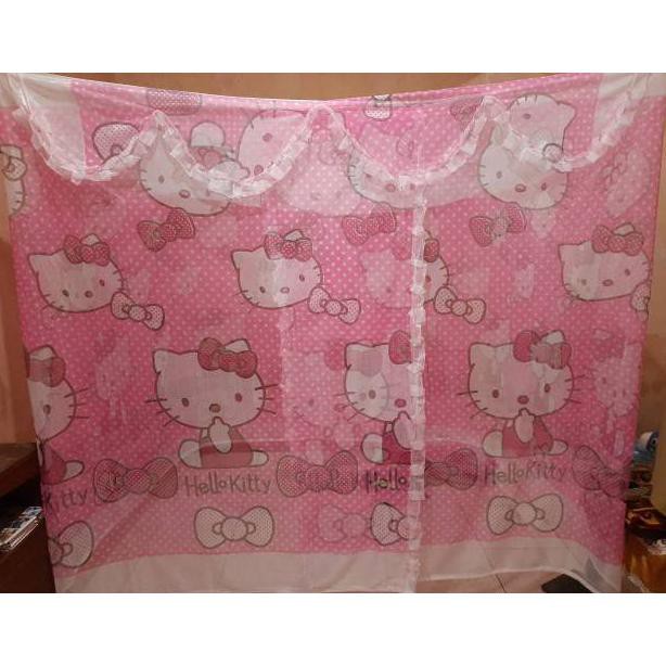 Jual Kelambu Kotak Hello Kitty Jumbo Bananayoho | Shopee Indonesia