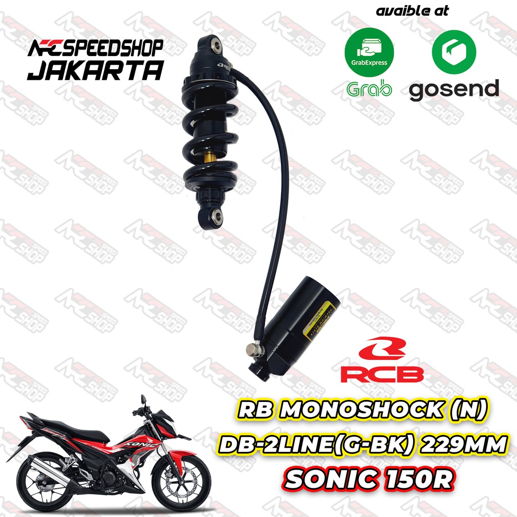 Jual Shockbreaker / Monoshock RCB Honda Sonic 150R DB-2LINE 229MM SHOCK ...
