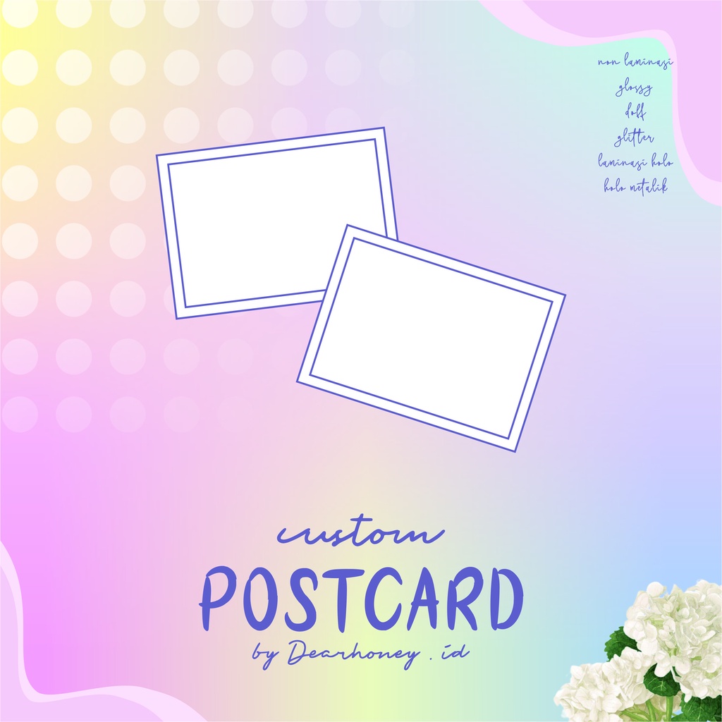 Jual [ CUSTOM ] Post Card cetak freebbes app260 | Shopee Indonesia