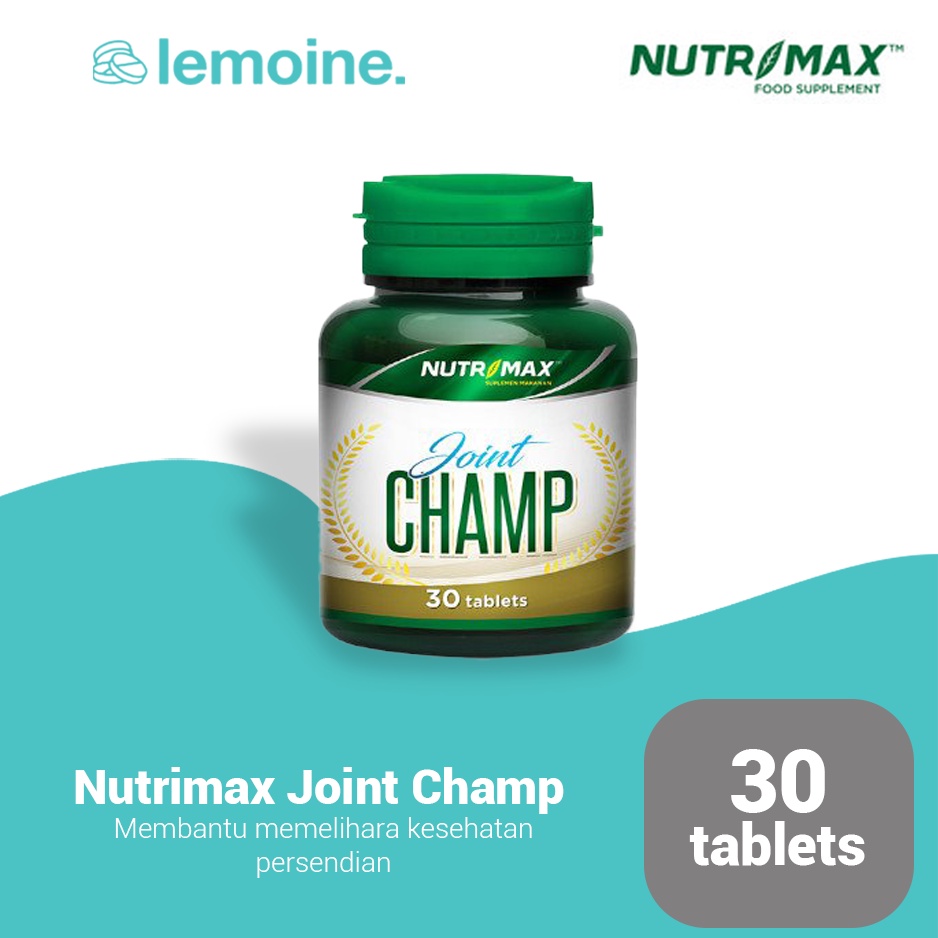 Jual Nutrimax Joint Champ Vitamin untuk Sendi 30 Tablets | Shopee Indonesia