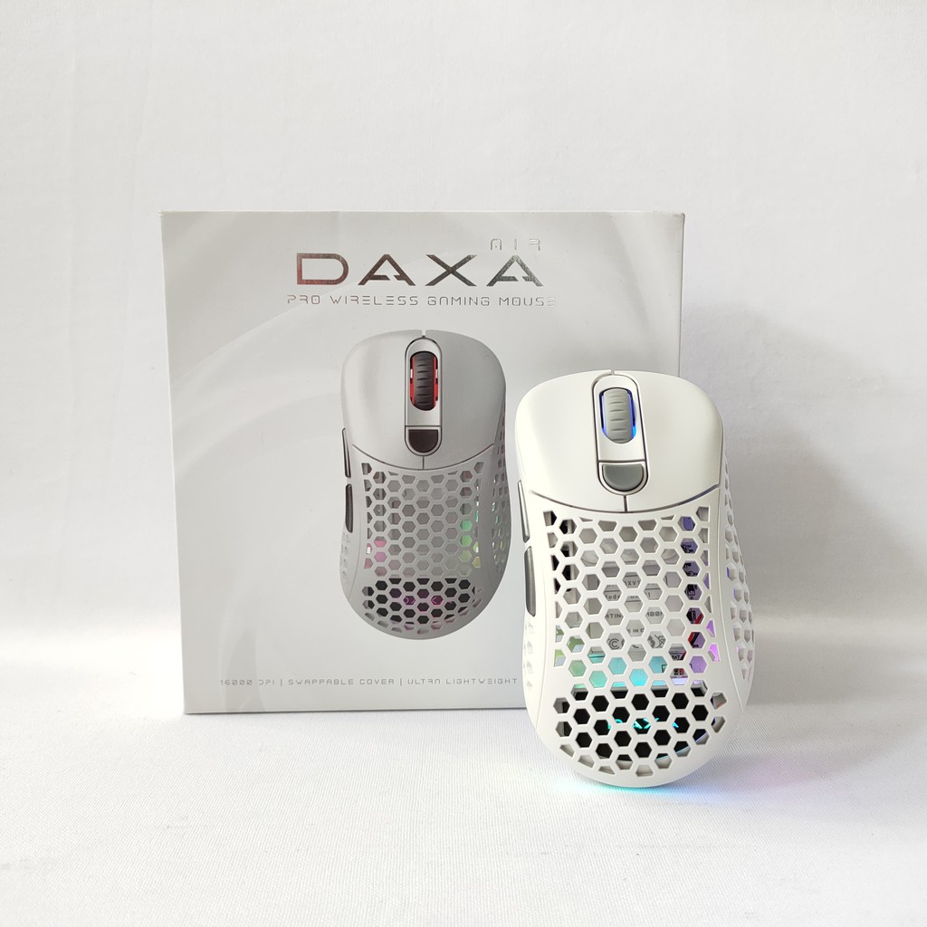 Jual Daxa Air Pro Wireless Gaming Mouse PAW3335 DX-V1 Putih | Shopee ...
