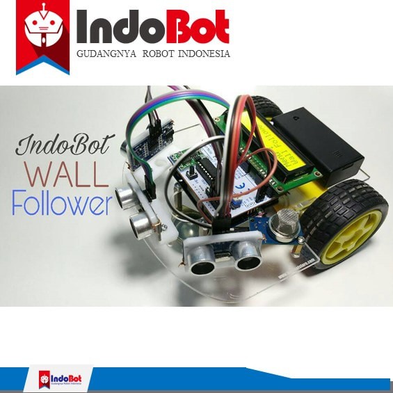 Jual Robot Edukasi Wall Follower 3 Sensor Ultrasonik PID + gas detector ...