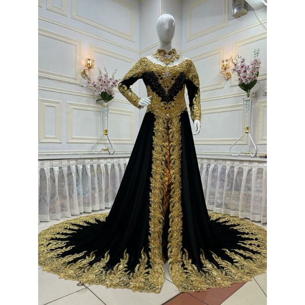 Jual KEBAYA BLUDRU PENGANTIN / KEBAYA BLUDRU HITAM | Shopee Indonesia