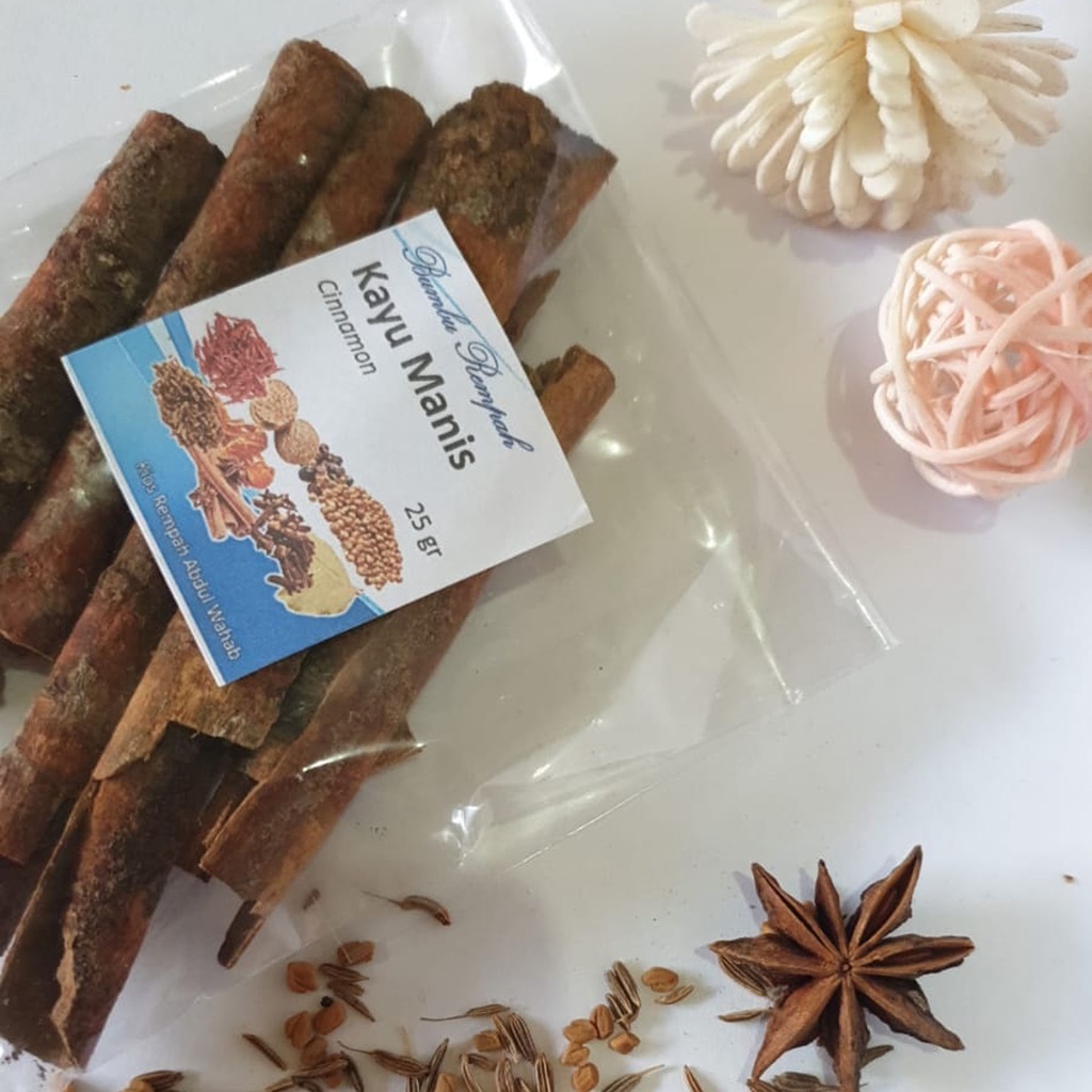Jual Kayu Manis kayumanis 25 gram, bumbu rempah wahab | Shopee Indonesia