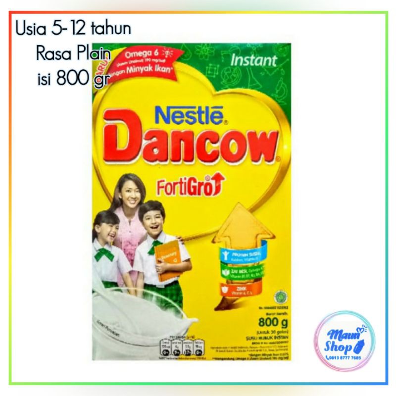 Jual dancow fortigrow instant putih 800gr | Shopee Indonesia