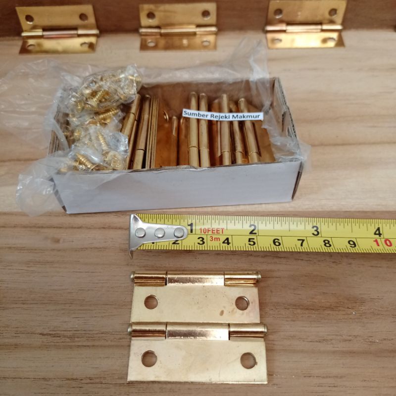 Jual Engsel Tipis Kuningan 2" inc (Isi 2 buah + Sekrup) Panjang Engsel ...