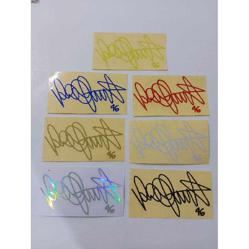 Jual STICKER TANDA TANGAN TTD ROSSI 46 CUTTING | Shopee Indonesia