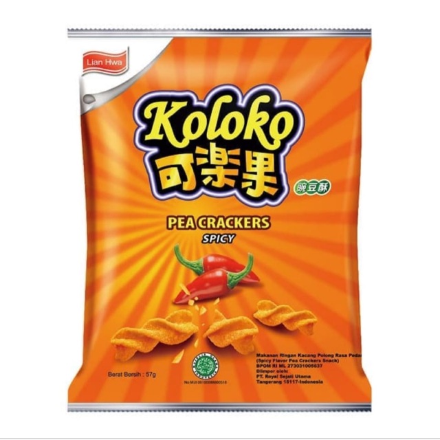Jual Koloko /可樂果 snack/ makanam ringan pea crackers | Shopee Indonesia