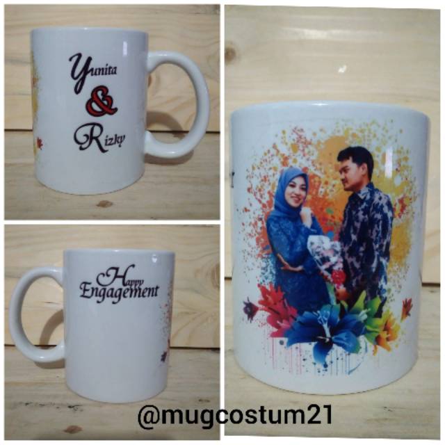 Jual Mug CUSTOM + EDIT FOTO + TULISAN + BOX | Shopee Indonesia
