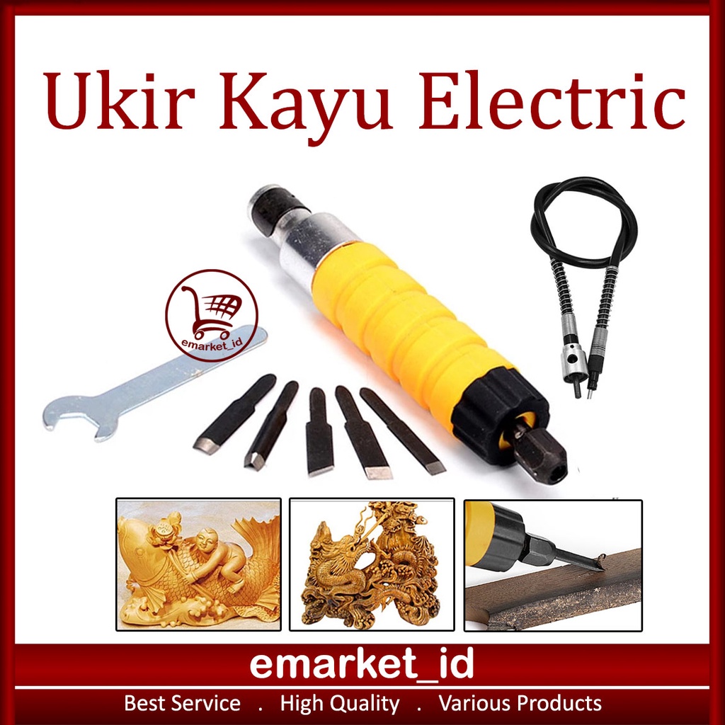 Jual Alat Ukir Kayu Electric / Elektrik Chisel Tatah Wood Carving Tool ...