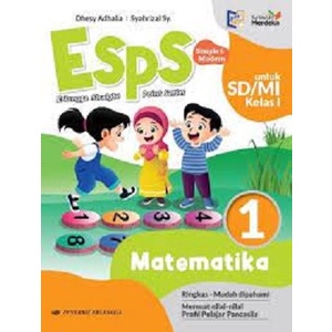 Jual 0025100700 - BUKU ERLANGGA (ORIGINAL) ESPS MATEMATIKA SD/MI KELAS 1 KURIKULUM MERDEKA ...