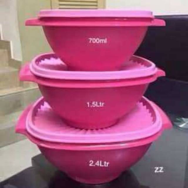 Jual Rubi pink / bowl Tupperware / baskom | Shopee Indonesia
