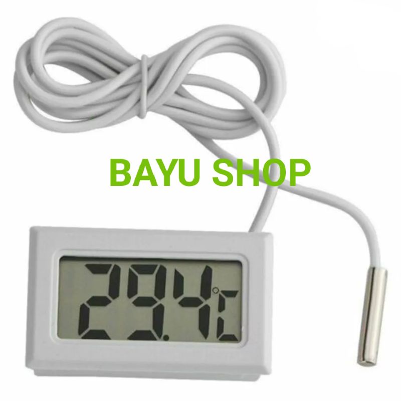 Jual termometer digital lcd dengan kabel probe untuk akuarium kulkas ...