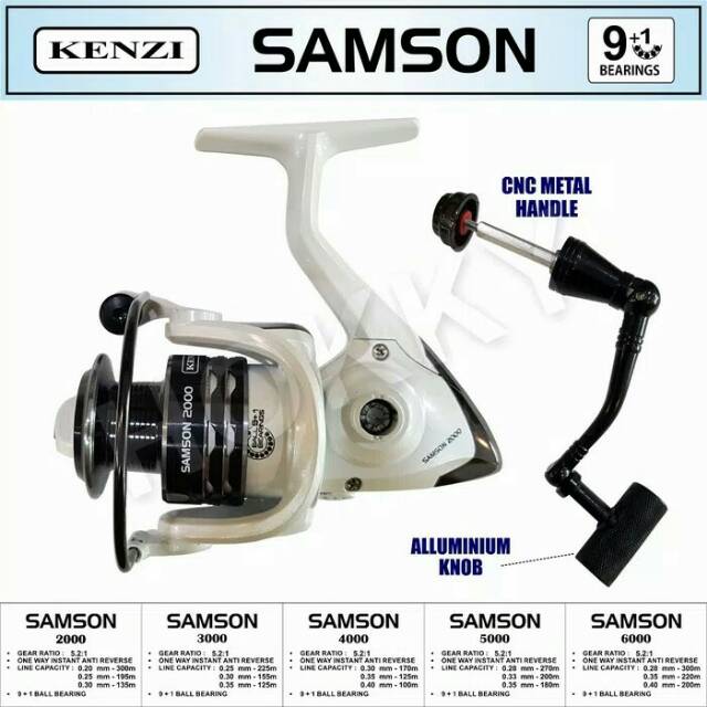 Jual Rell kenzi samson 4000 /rell gulungan pancing | Shopee Indonesia