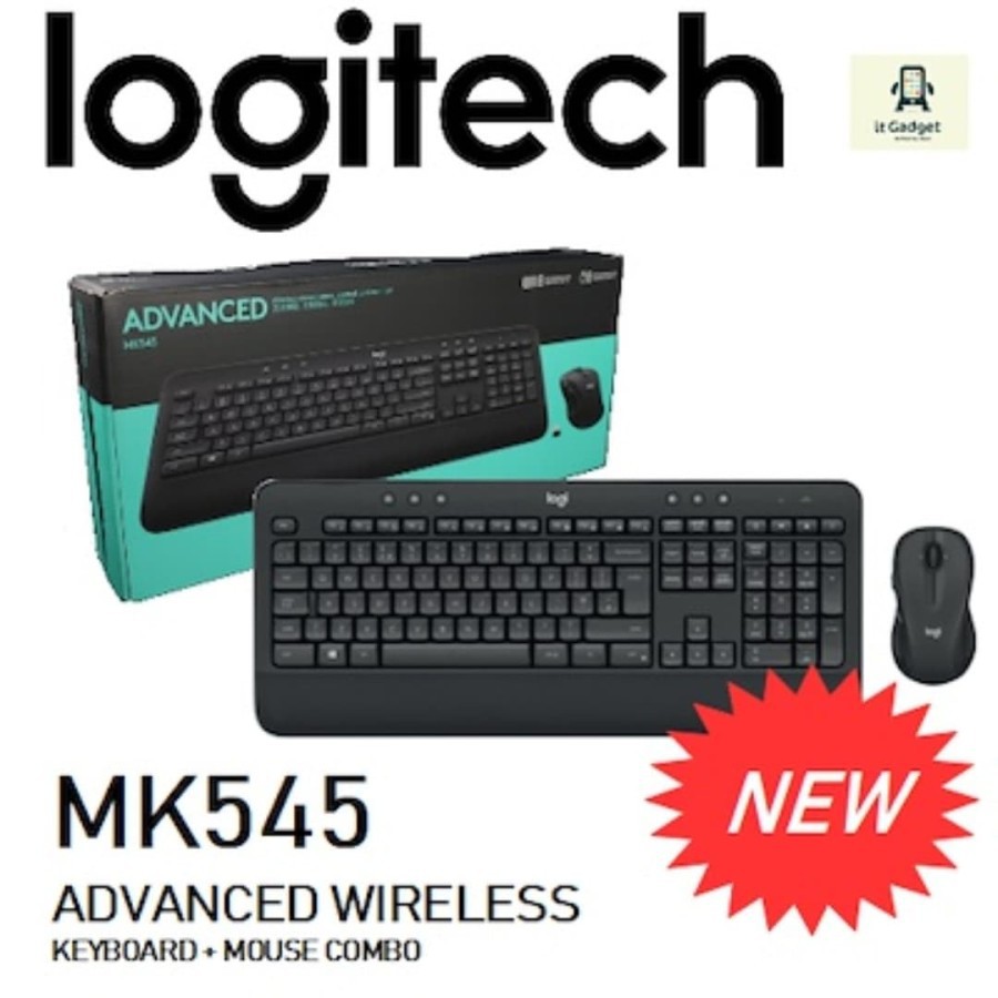 Jual Logitech MK545 / MK 545 Advanced Wireless Keyboard Mouse Combo ...