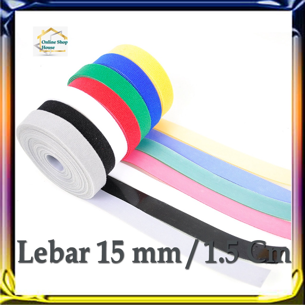 Jual Velcro Strap Pengikat Kabel 15 mm 1,5cm Cable Tie Roll Perapi ...