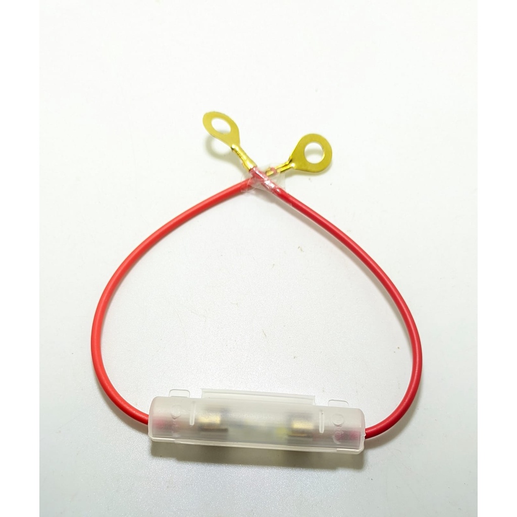 Jual Rumah Sekring Tabung Putih Dop 1 Set + Kabel Dan Fuse Kapsul ...