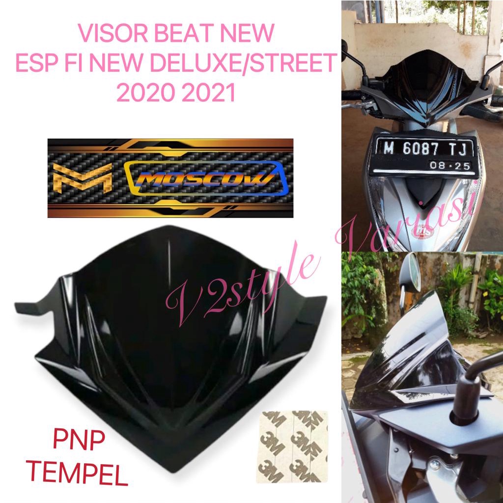 Jual VISOR BEAT NEW DELUXE 2020 2021 WINDSHIELD HONDA BEAT FI ESP ALL ...