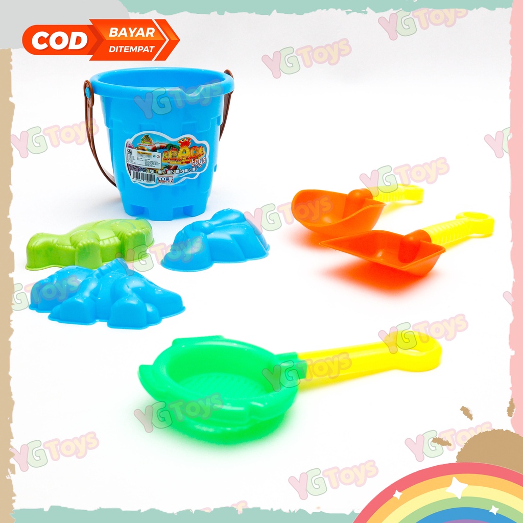 Jual YGtoys Mainan Cetakan Pasir Pantai Beach Toys Istana Pasir Set ...