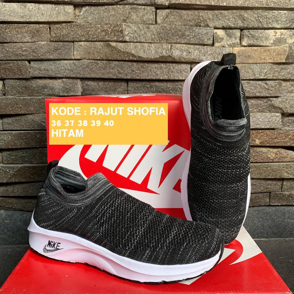 Jual sepatu nike sport sofia olah raga cewek rajut lentur koas kaki ...