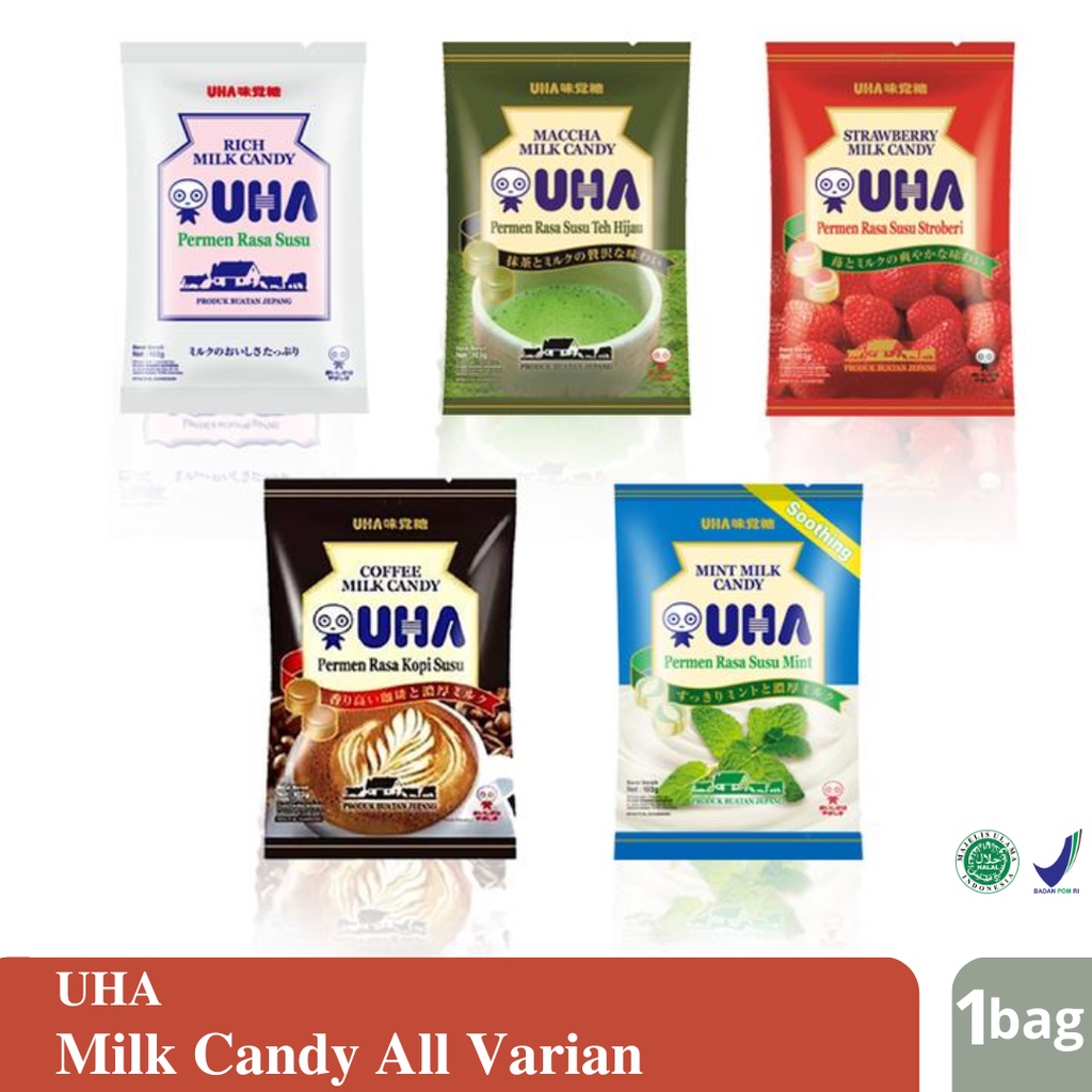 Jual Uha Milk Candy Semua Rasa 51gr | Shopee Indonesia