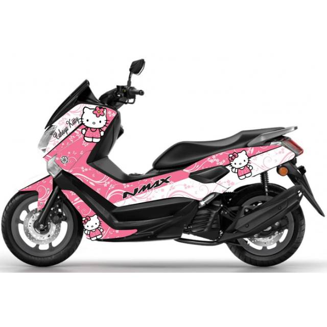 Jual DECAL YAMAHA NMAX HELLO KITTY | Shopee Indonesia