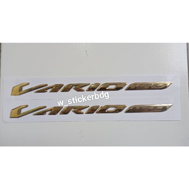 Jual Logo Timbul 3D Honda Vario Vario 150 Gold Bahan Original | Shopee ...
