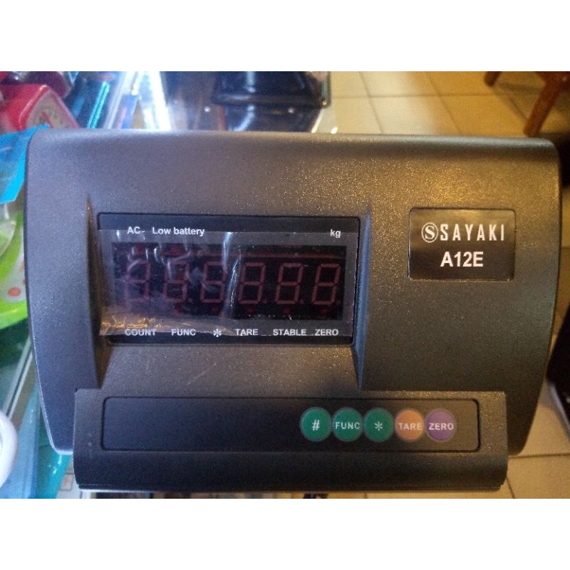 Jual Indikator timbangan A12E SAYAKI/Monitor timbangan digital SAYAKI A12E | Shopee Indonesia