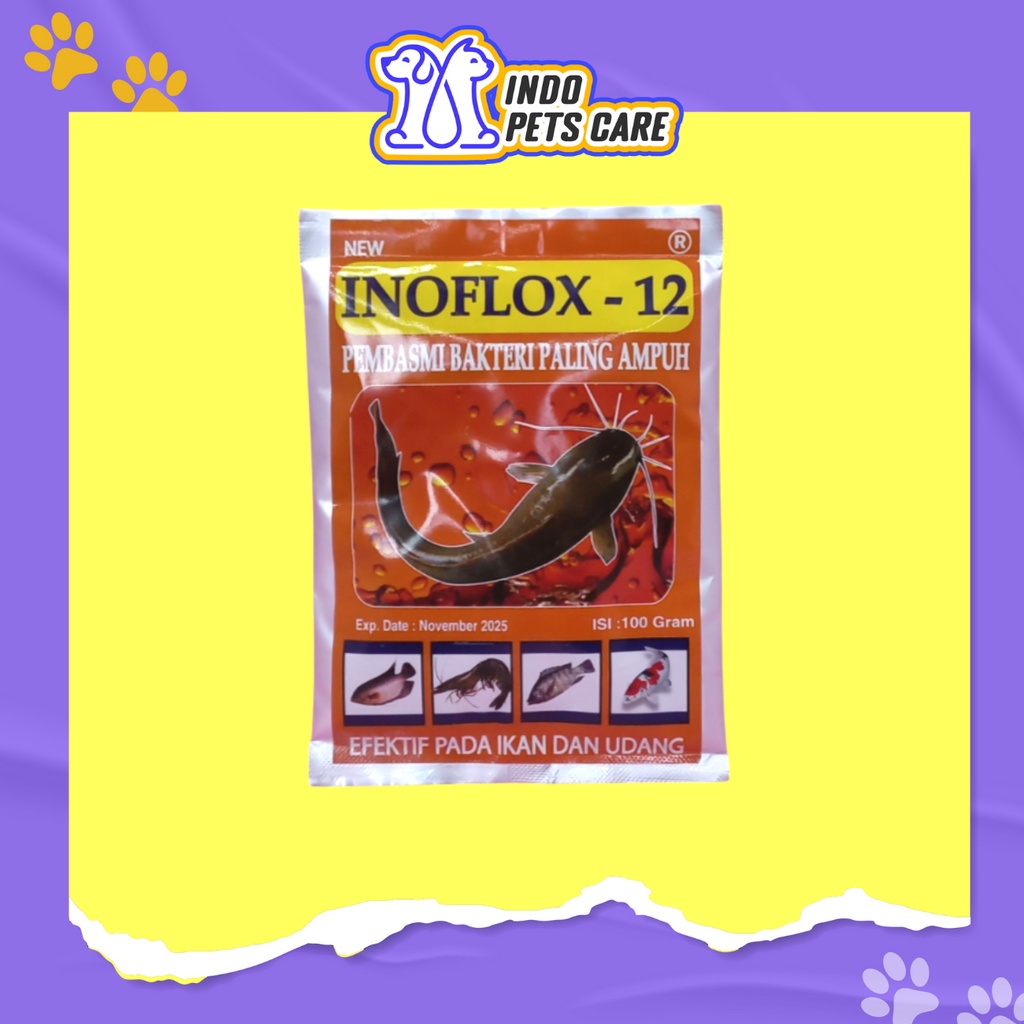 Jual ANTI BAKTERI PADA IKAN UDANG FISH SHRIMP - INOFLOX 12 100GR ...