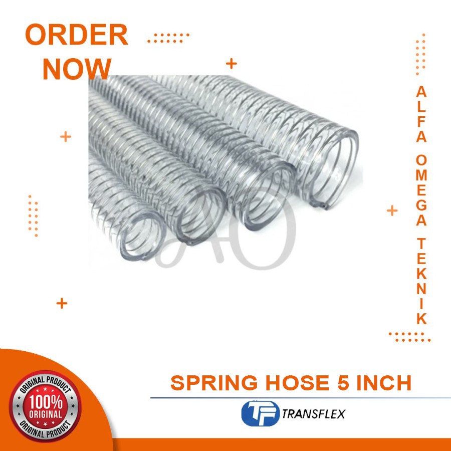 Jual TRANSFLEX SELANG BENING KAWAT SPIRAL 5 INCH SPRING HOSE PVC 5 ...