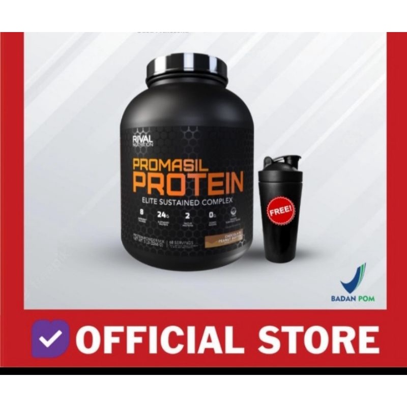 Jual RIVAL nutrition promasil whey protein 5 lb 5lb | Shopee Indonesia