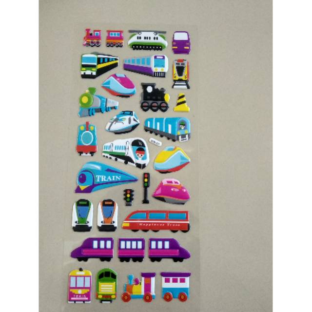Jual Stiker timbul Kendaraan Kereta Api 10x20cm | Shopee Indonesia