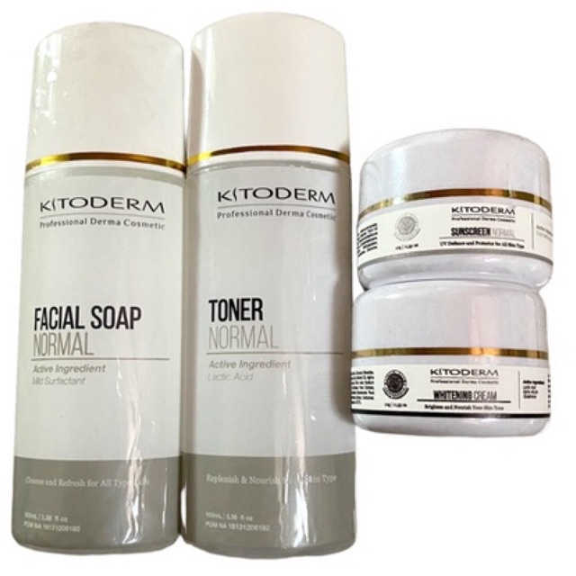 Jual Kitoderm paket normal whitening/glowing/glowing forte | Shopee ...