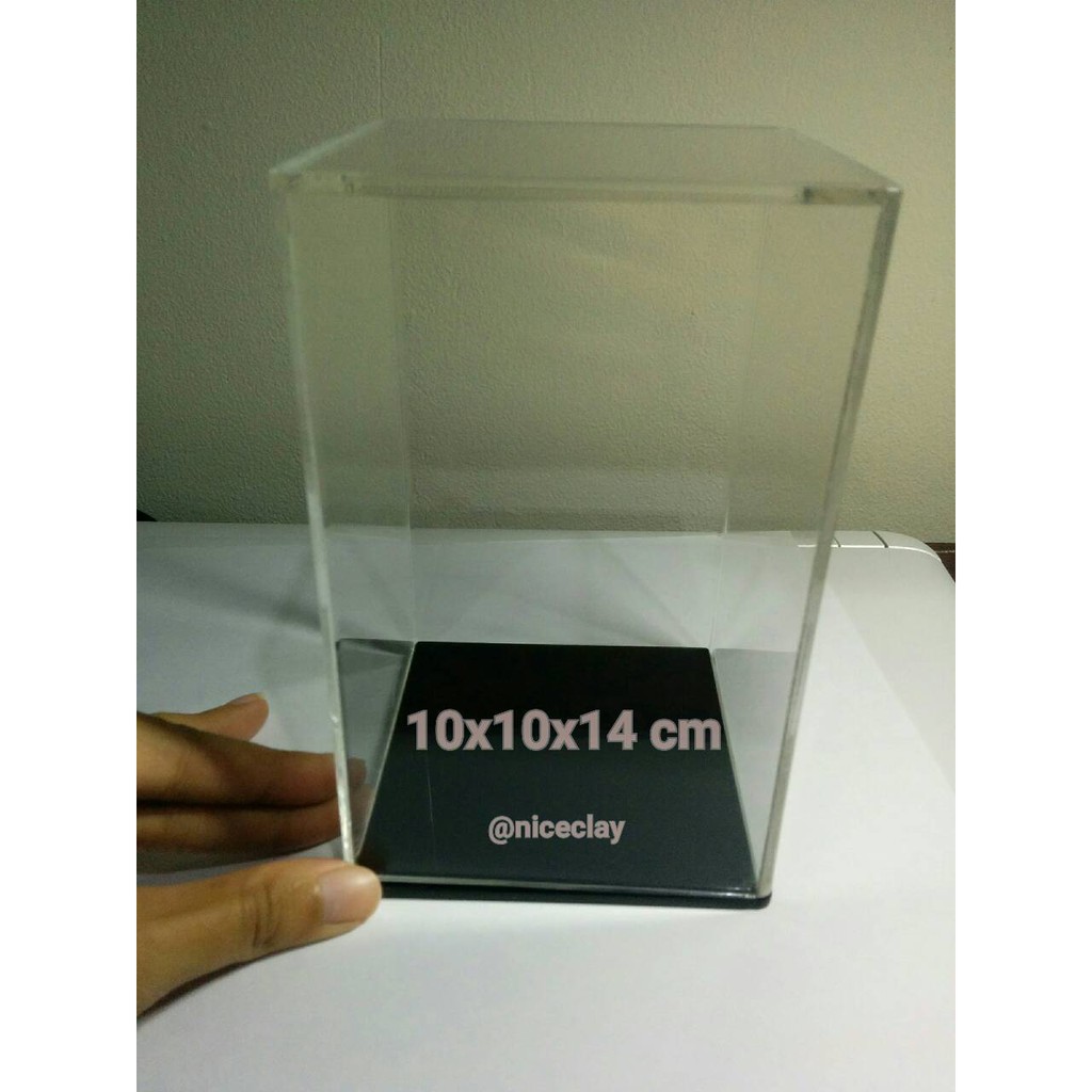Jual Kotak akrilik, Acrylic box uk 10x10x14cm, Kotak display pajangan | Shopee Indonesia