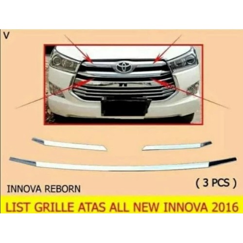 Jual List grille atas chrome Innova reborn 2016 | Shopee Indonesia