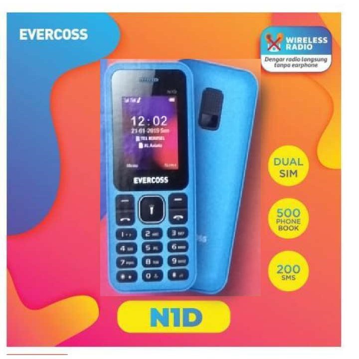 Jual EVERCOSS N1D FEATURE PHONE GARANSI RESMI EVERCOSS TERMURAH ...