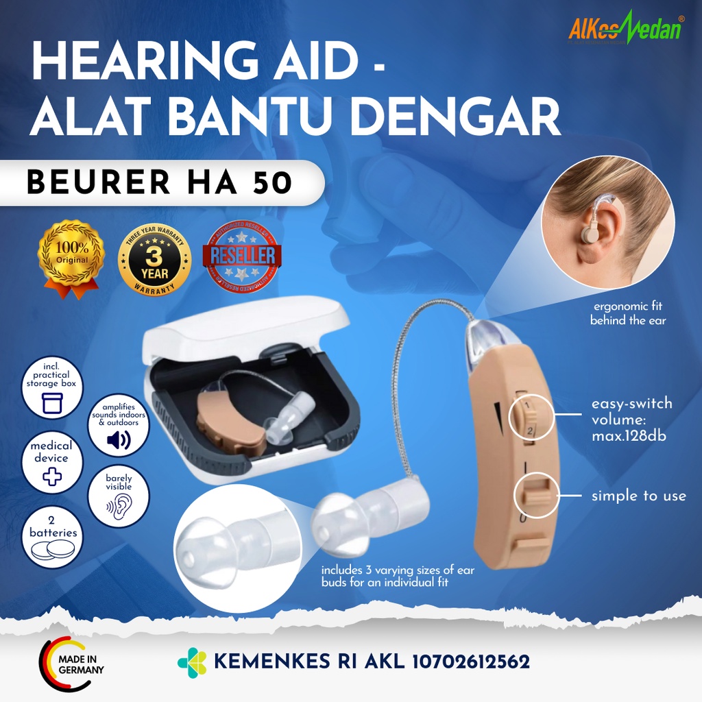 Jual ALAT BANTU DENGAR PENDENGARAN BEURER HA50 HA-50 HA 50 ORIGINAL HEARING AID | Shopee Indonesia