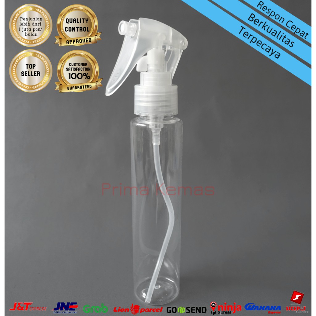 Jual Botol Trigger Spray 100 ml - botol kosmetik 100 ml - botol skincare Pet Tub H 100 ml ...