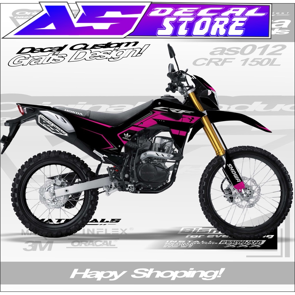 Jual AS012 DECAL STIKER FULL BODY CUSTOM MOTOR CRF 250L | Shopee Indonesia