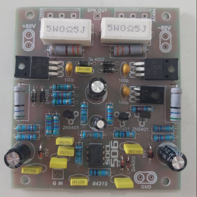Jual SKD Kit Driver SOCL 506 Mono Super OCL Papan Fiber Amplifier ...