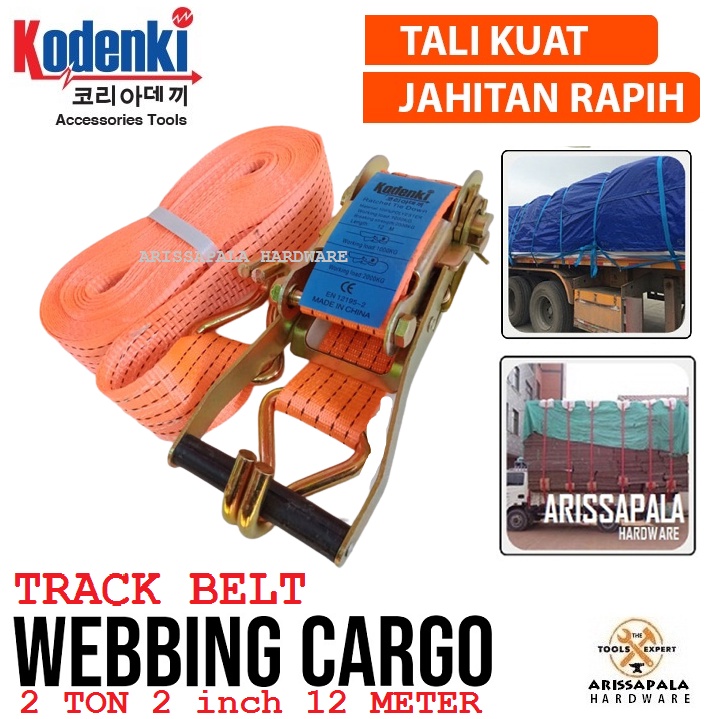 Jual Tali Pengikat Barang Mobil Truk Tali Sound System 12M Trackbelt ...