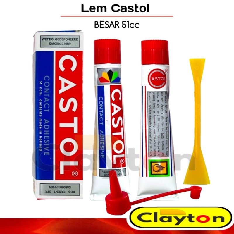 Jual Lem CASTOL Mini / Kecil / Tanggung / Besar / Lem Tube Serbaguna ...
