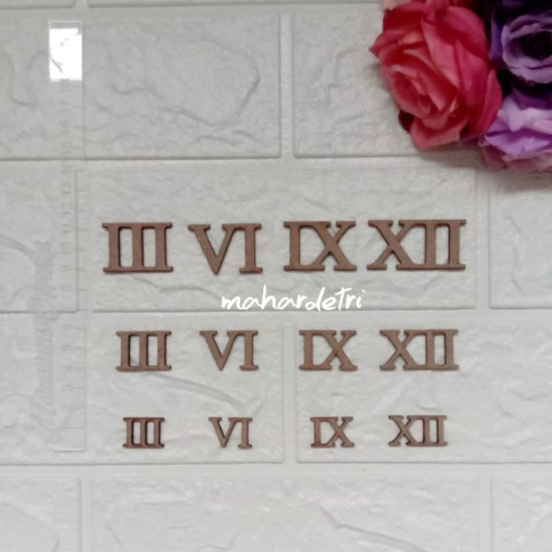 Jual Angka Romawi untuk Jam dari bahan MDF | Shopee Indonesia