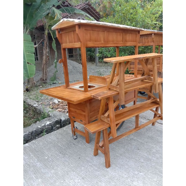 Jual Gerobak angkringan grobak kayu grobak kopi atau robang angkringan ...