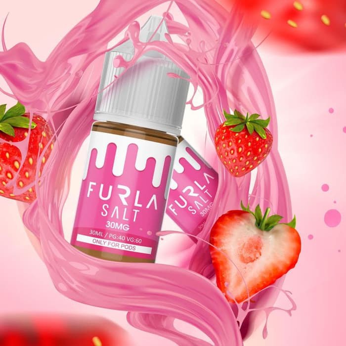 Jual FURLA SALT STRAWBERRY PUDDING 30ML 30MG SALTNIC E-LIQUID VAPORIZER ...