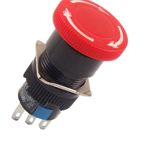 Jual tombol push button emergency stop DC 30V 5A AC 250V 3A | Shopee ...